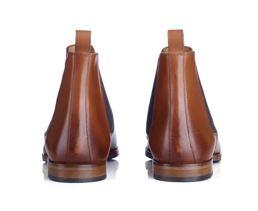 Chelsea boots cuir homme Cognac patiné Bergame Patin | Bexley