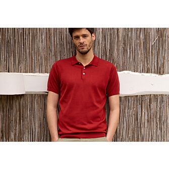 Polo homme Rouge Foncé Braiden | Bexley